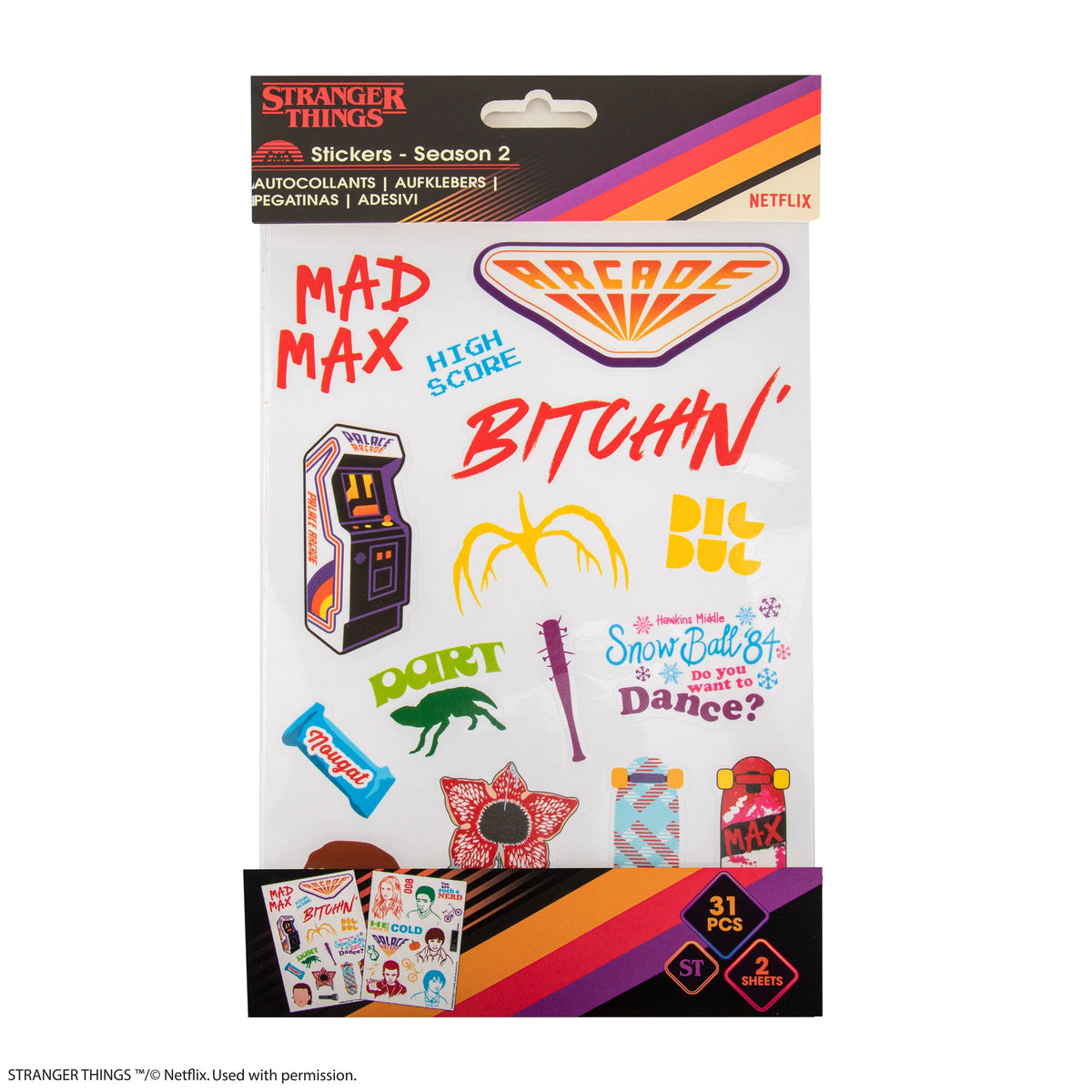 Stranger Things Season 2 Stickers – British Souvenirs